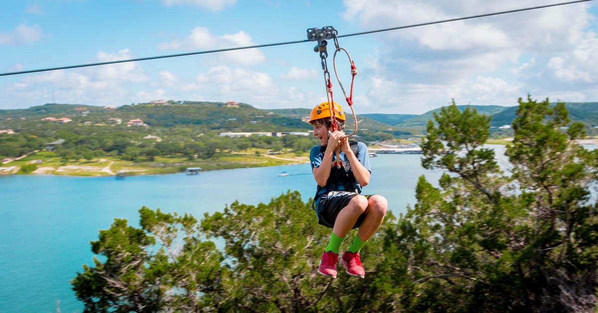Things To Do With Kids In Austin - Lake Travis Zipline Adventures
